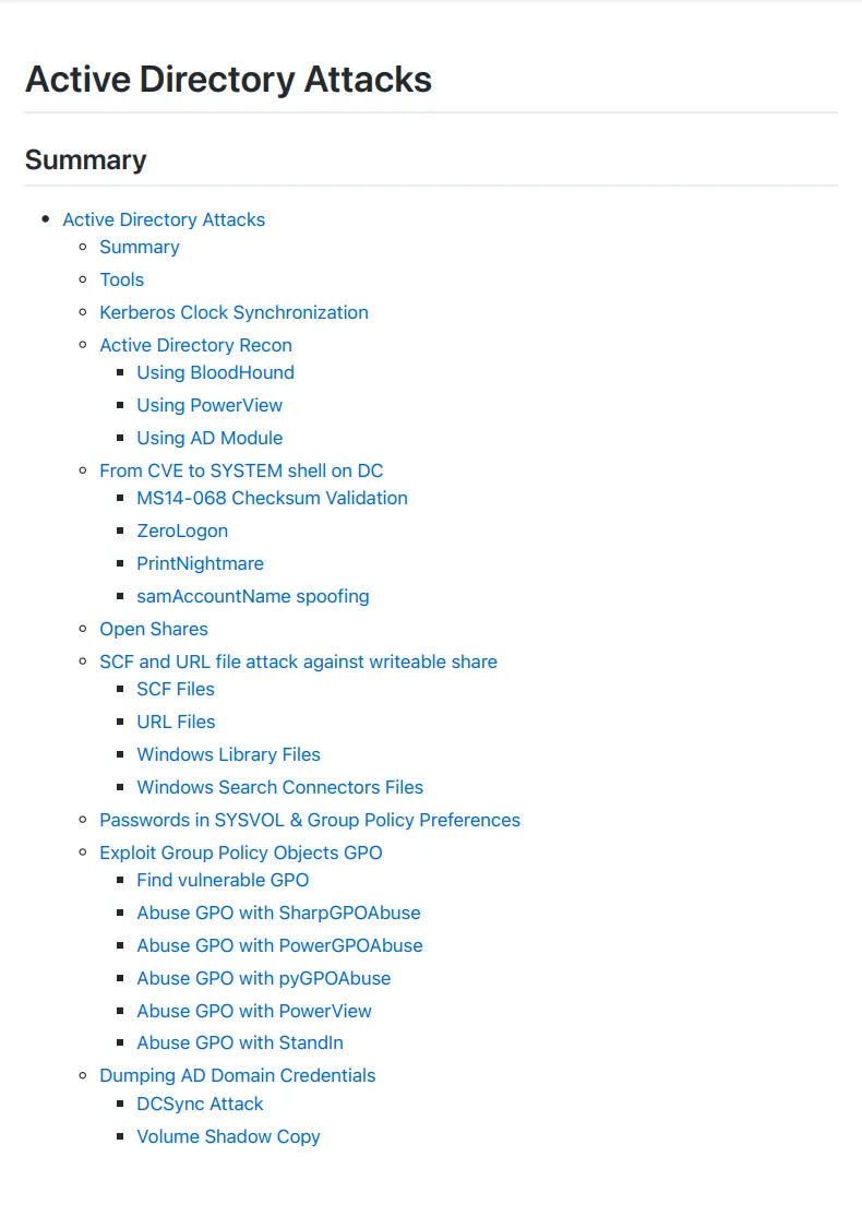 Active Directory Attacks | Security
